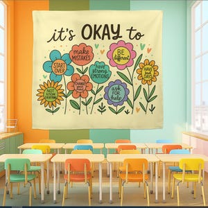 Positive Mental Health Tapestry: Inspirational Classroom Decor - Etsy