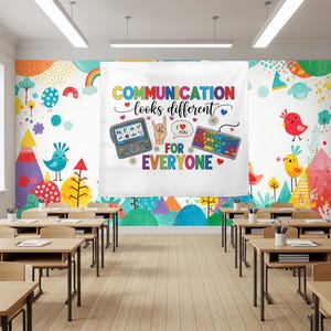 Inclusive Classroom Banner: AAC, ASL, Special Ed Teacher Decor - Etsy