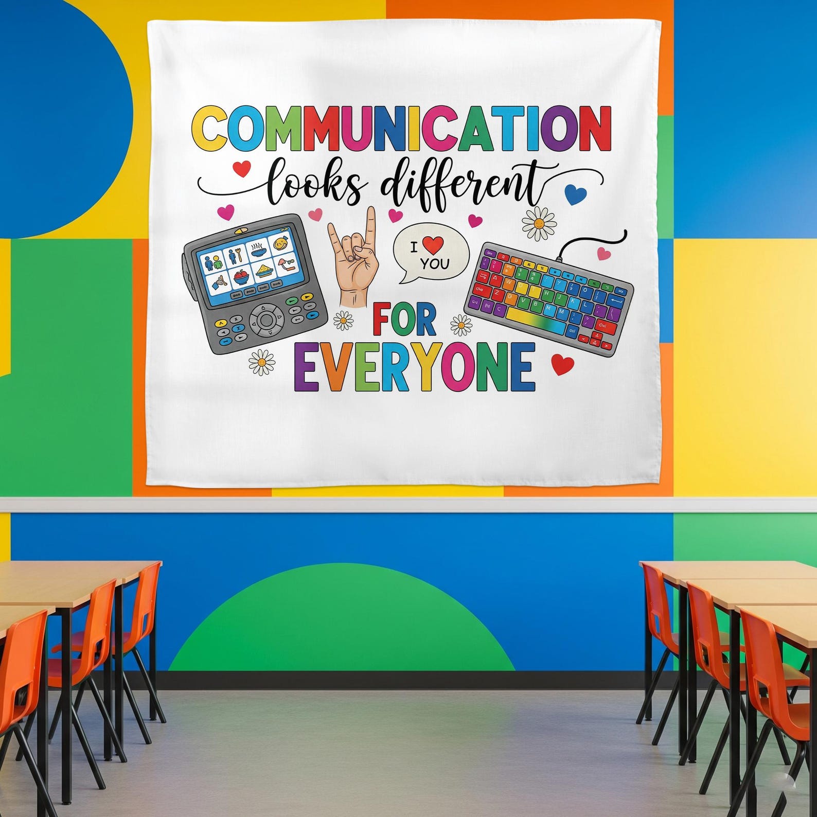Inclusive Classroom Banner: AAC, ASL, Special Ed Teacher Decor - Etsy
