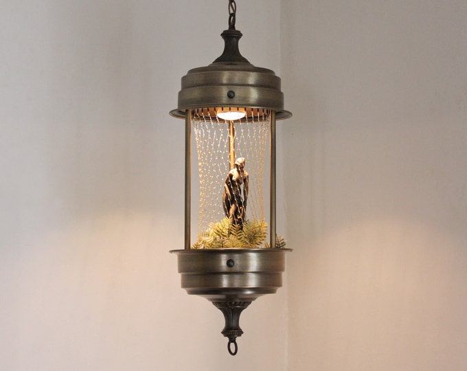 Mid-century Rain Hanging Lamp With a Greek Goddess - Etsy