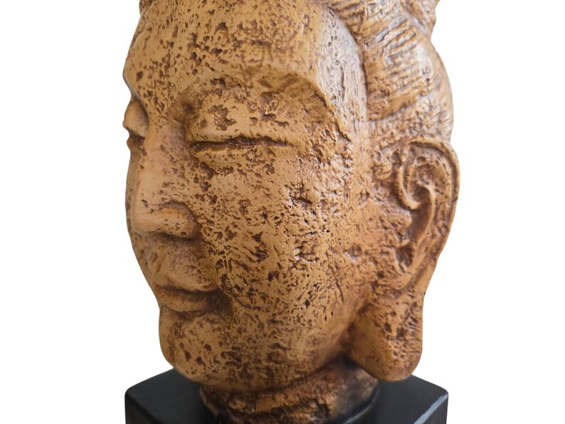 Stately MCM Buddha Plaster Sculpture Lamp Quartite Creative Corp. 1962 ...