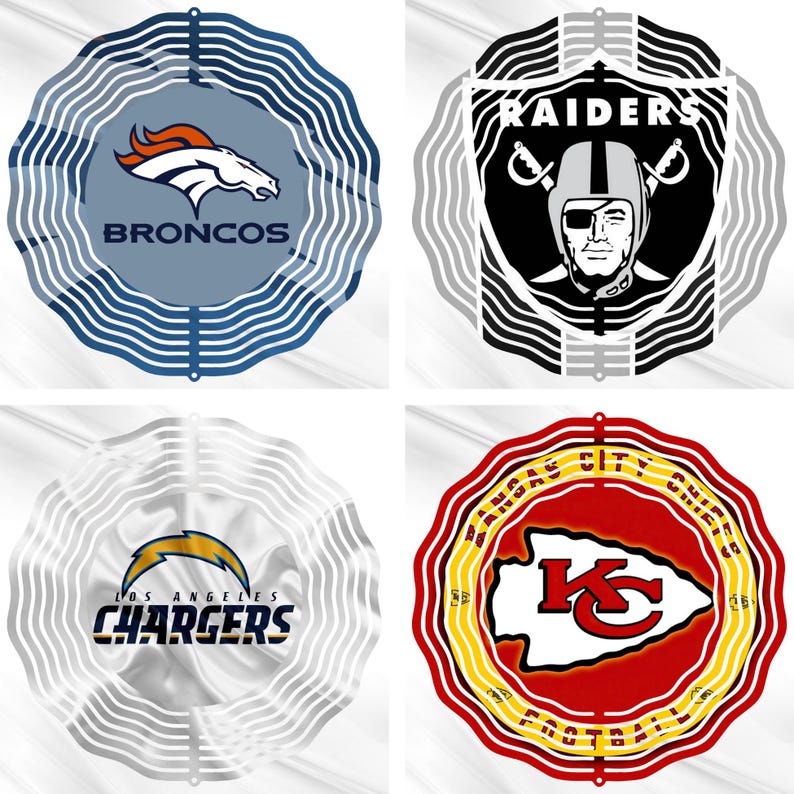NFL Team Wind Spinner Football -- Fan Outdoor Yard Decor -- Choose Your ...