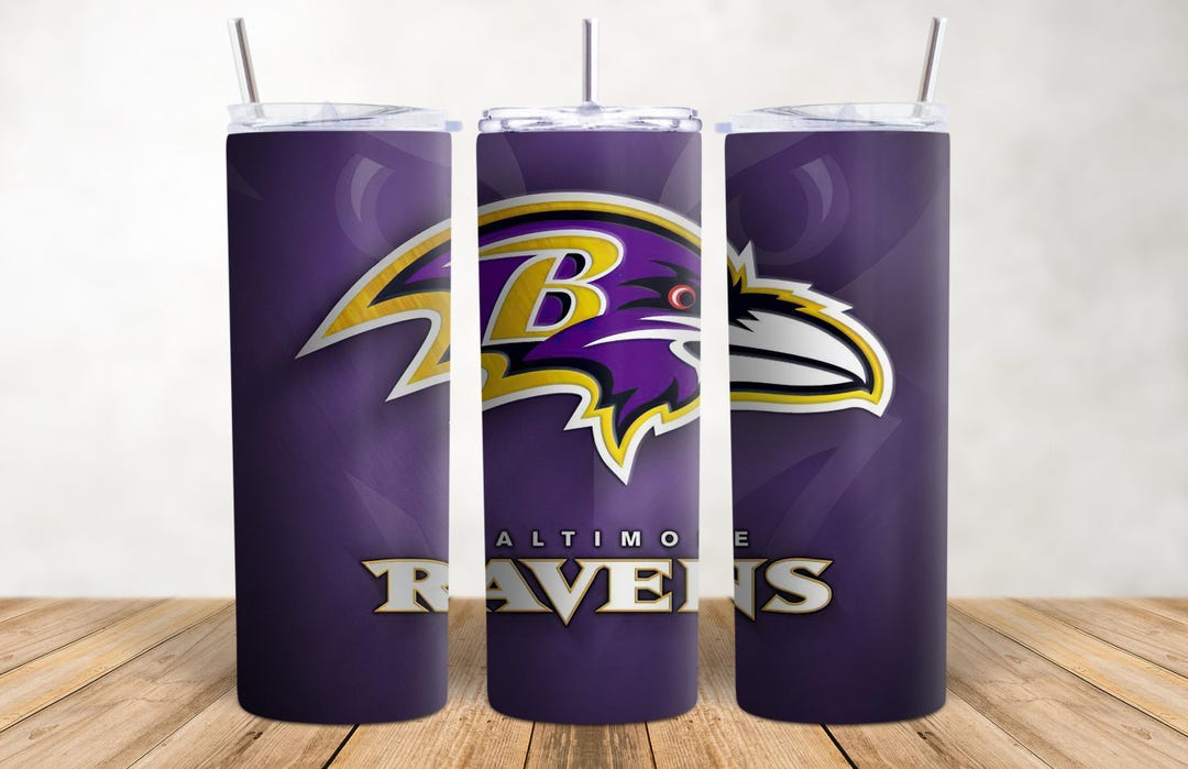 Baltimore Ravens Tumbler: 20oz/30oz Stainless Steel Insulated Travel ...