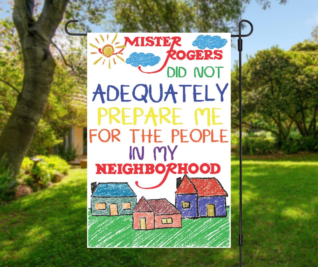 Mr. Roger's Neighborhood Flag - Etsy