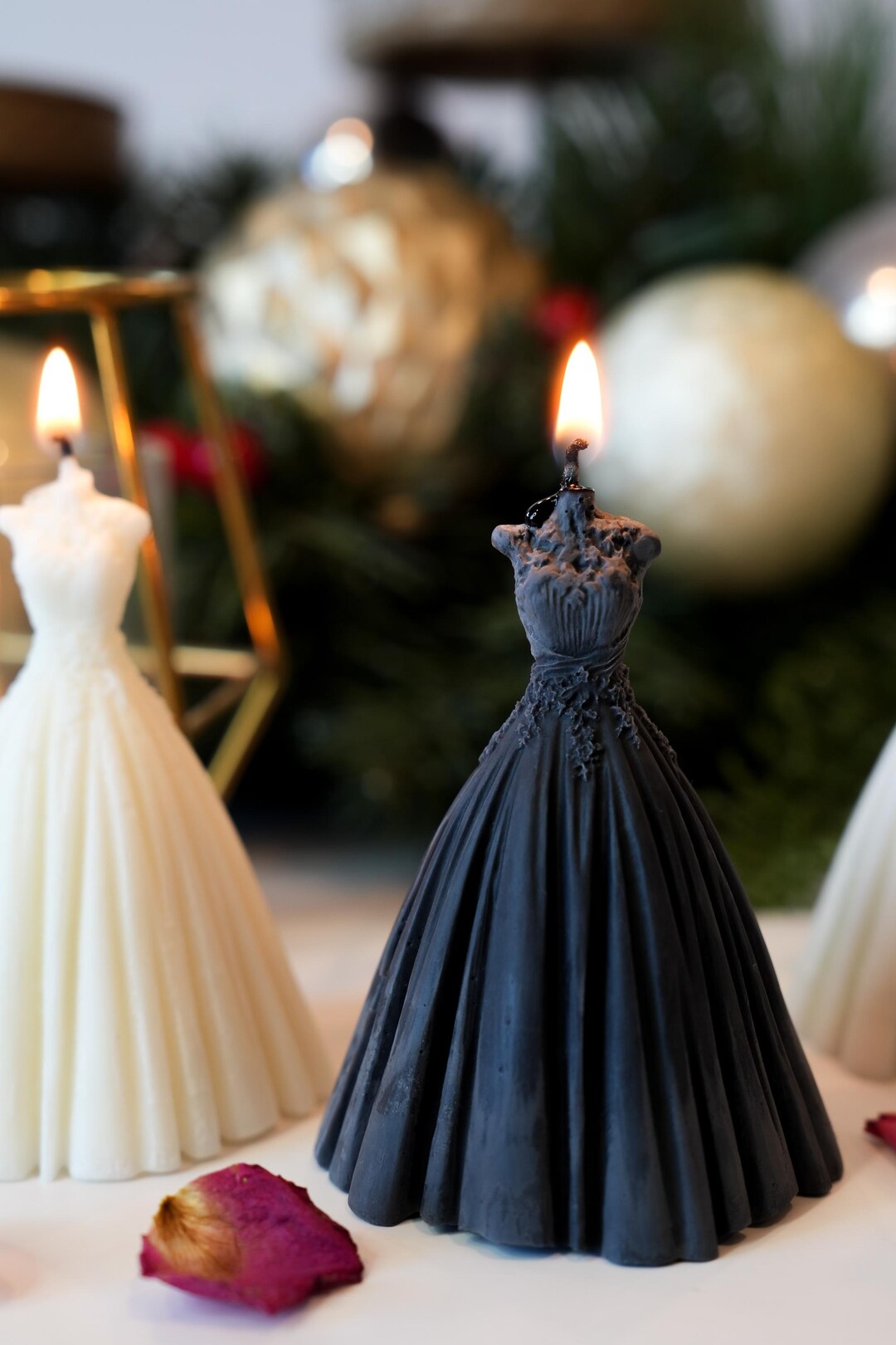 Handmade Wedding Dress Candle: Organic Soy Wax Bride Gift - Etsy