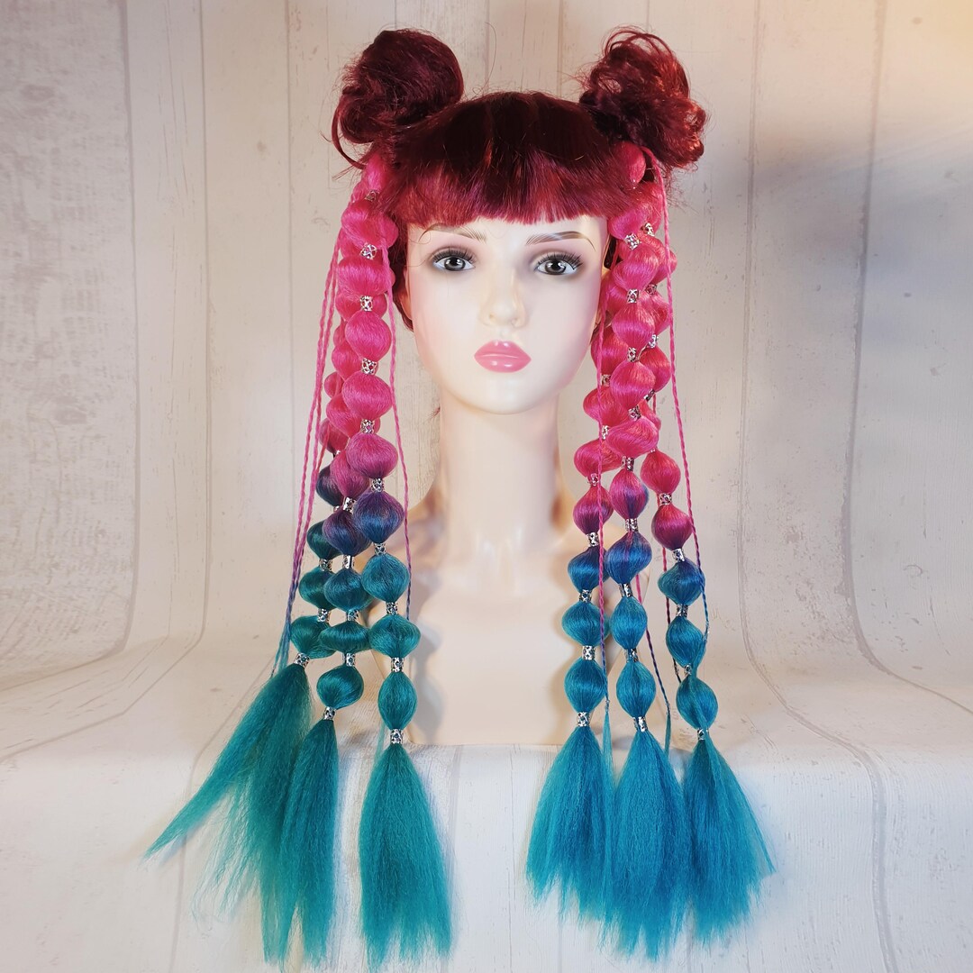 Festival Braids, Jumbo Braids, Rave Braids, Party Hair, Bubble Braids ...