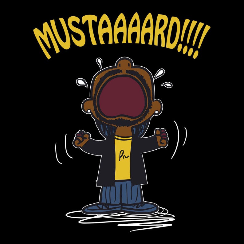 Funny Mustard Crying Meme PNG -viral Internet Cartoon Digital Download ...