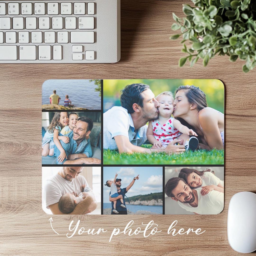 Personalized Family Photo Mouse Pad, Custom Desk Accessory, Gifts for ...