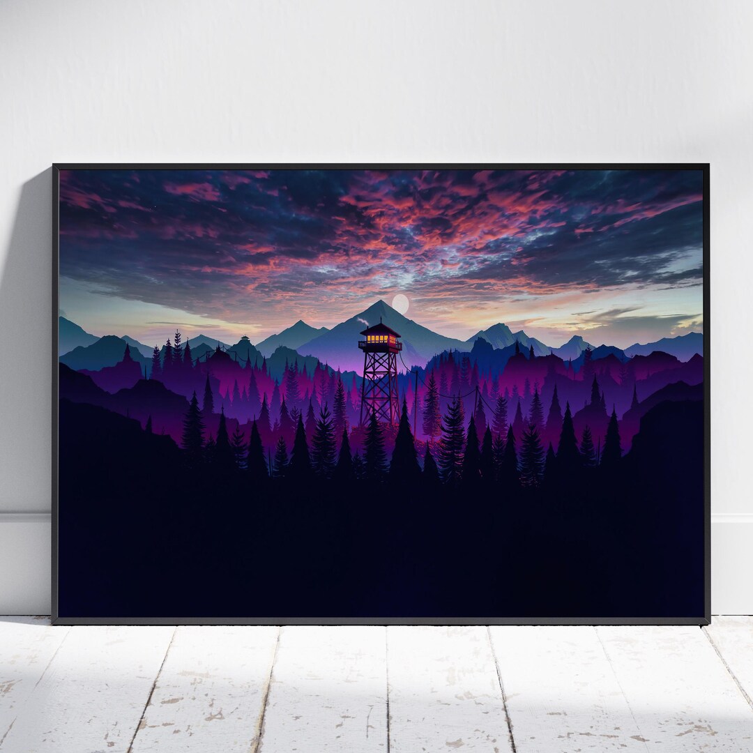 Firewatch Poster, Wall Art, Game Poster, Home Decor, Rolled Canvas - Etsy