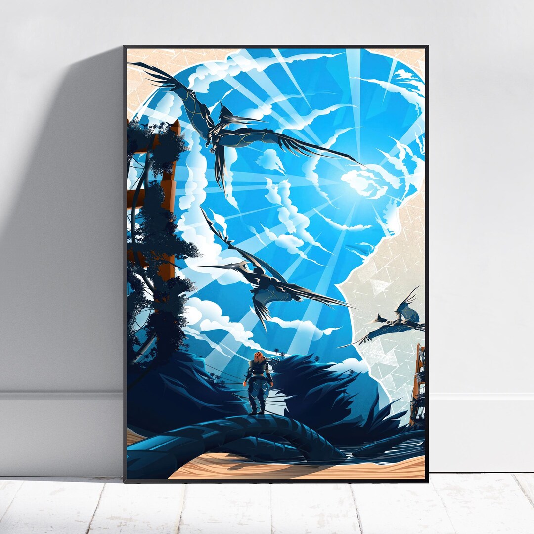 Horizon Zero Dawn Poster, Forbidden West Wall Art, Video Game Poster ...