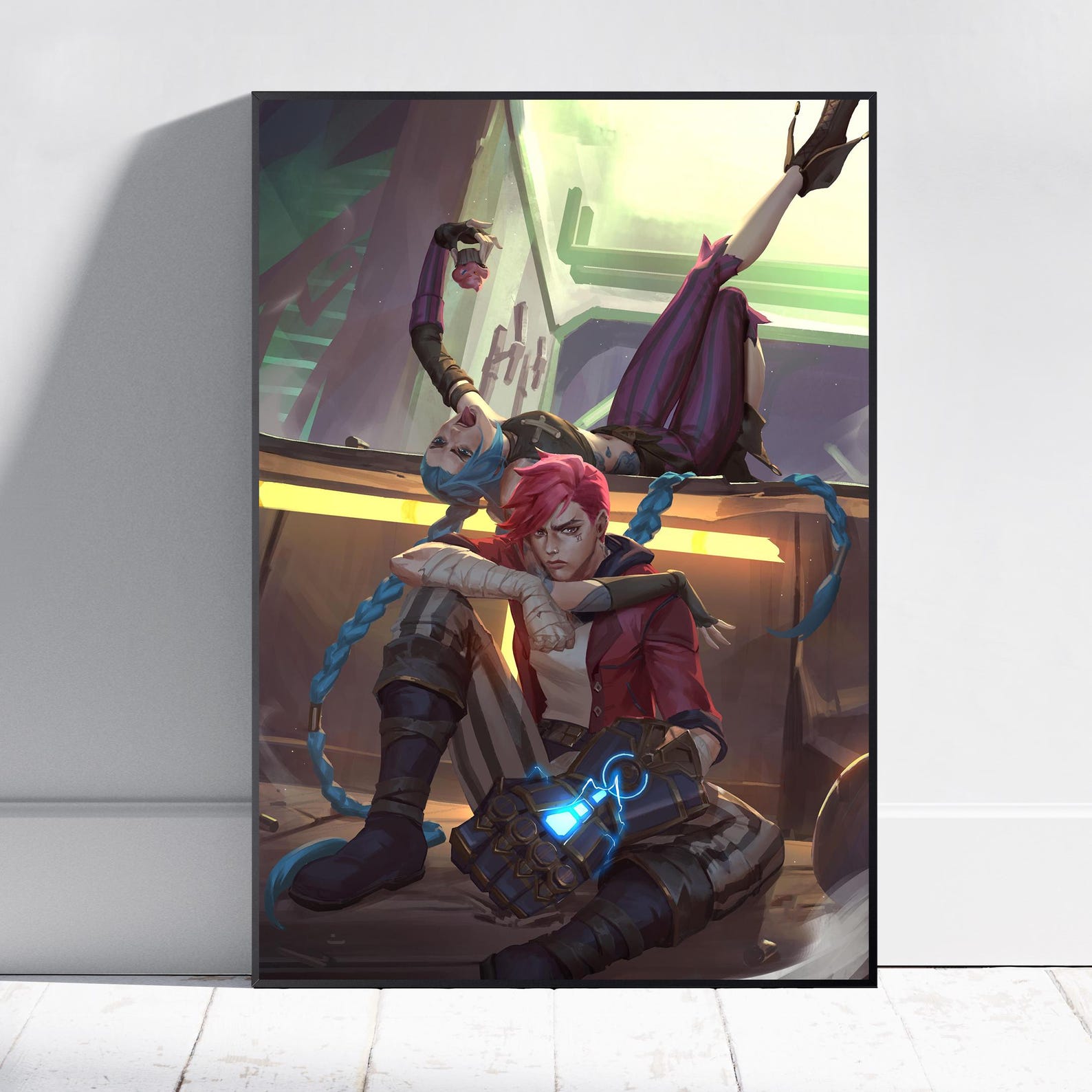 Arcane Poster, Jinx Wall Art, Game Poster, Home Decor, Rolled Canvas #2 ...