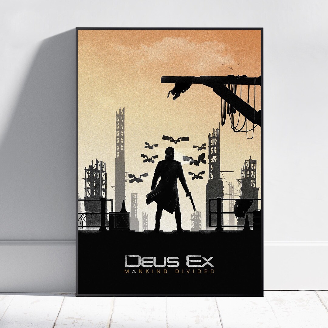 Deus Ex Poster Poster, JC Denton Wall Art, Game Poster, Home Decor ...