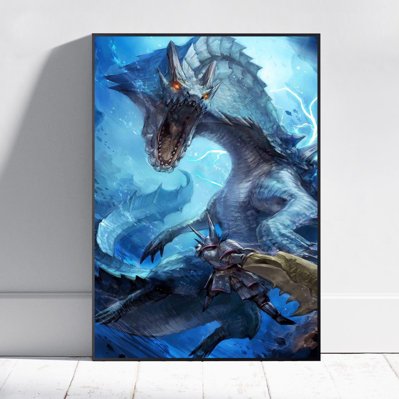 Monster Hunter World Poster, Hunter Wall Art, Game Poster, Home Decor ...