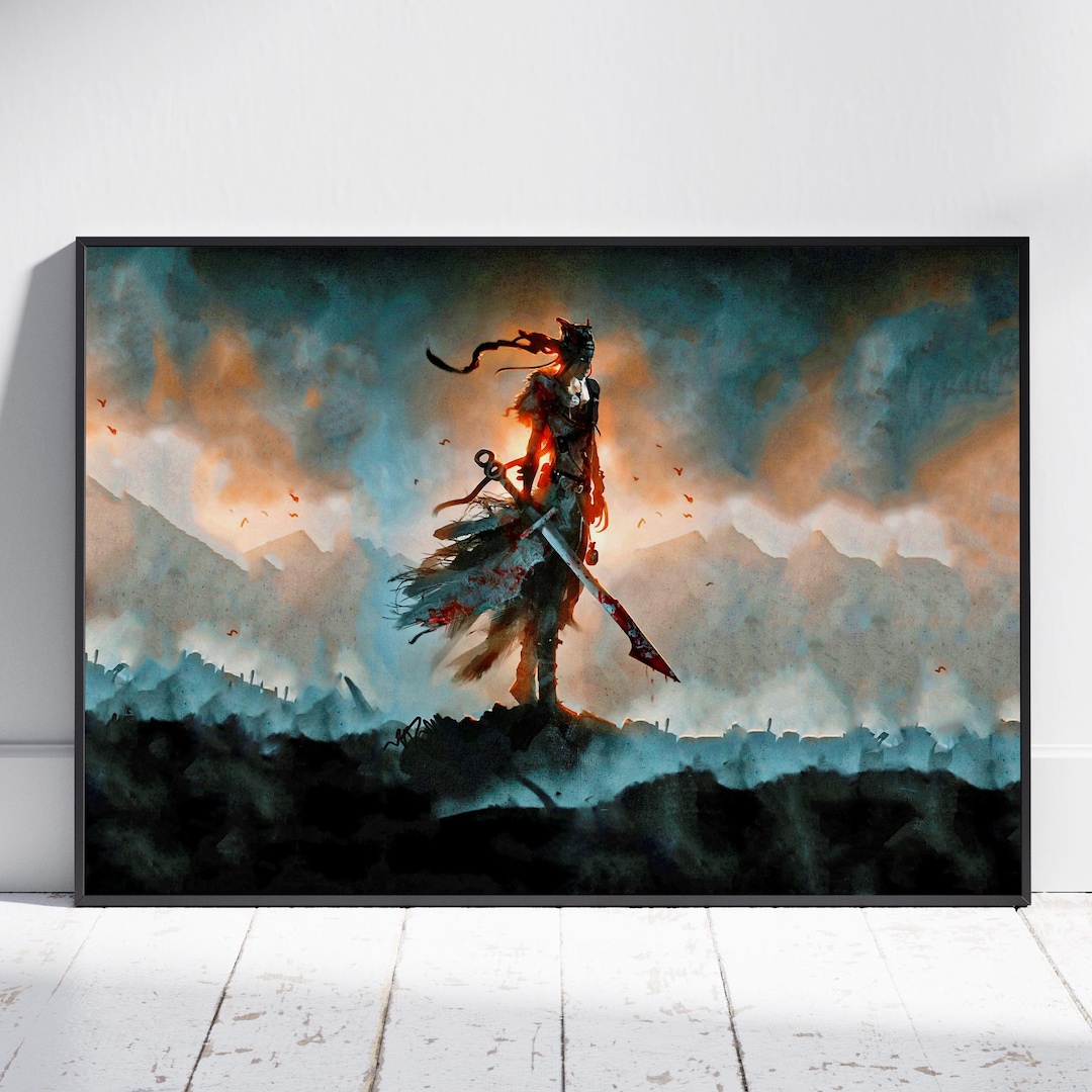 Hellblade Poster, Senua Wall Art, Video Game Poster, Gaming Room Decor ...
