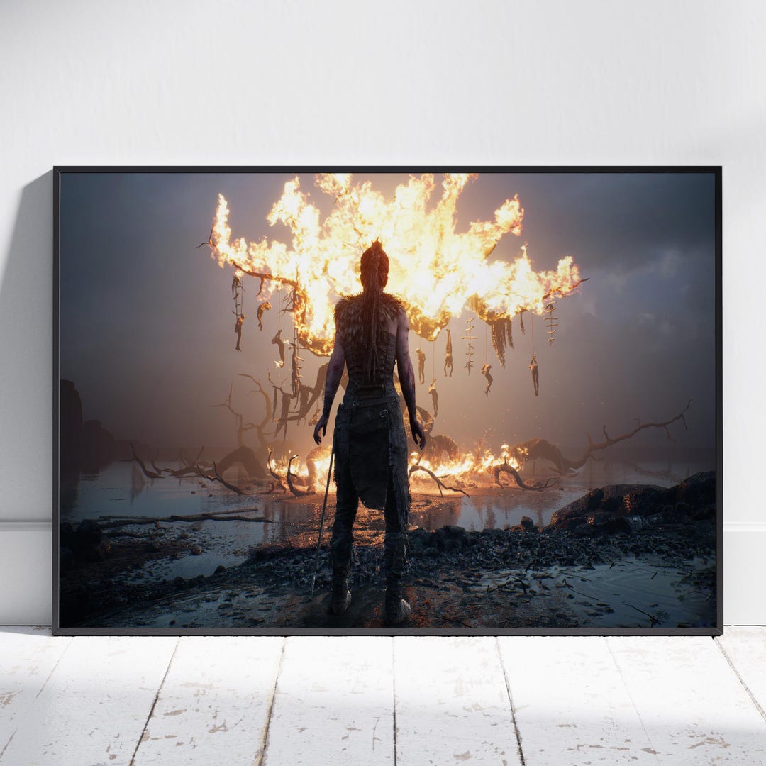 Hellblade Poster, Senua Wall Art, Game Poster, Home Decor, Rolled ...