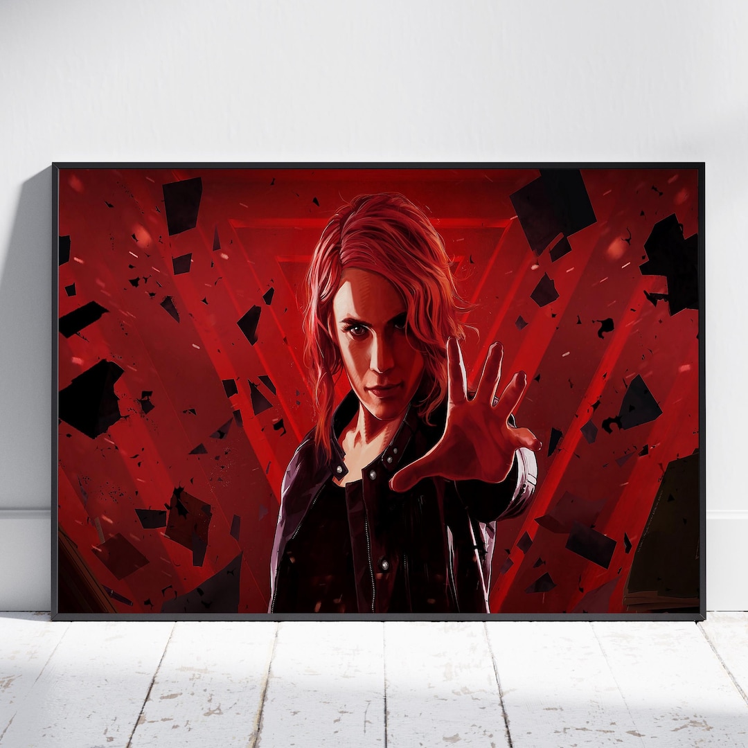 Control Poster, Jesse Faden Wall Art, Game Poster, Home Decor, Rolled ...