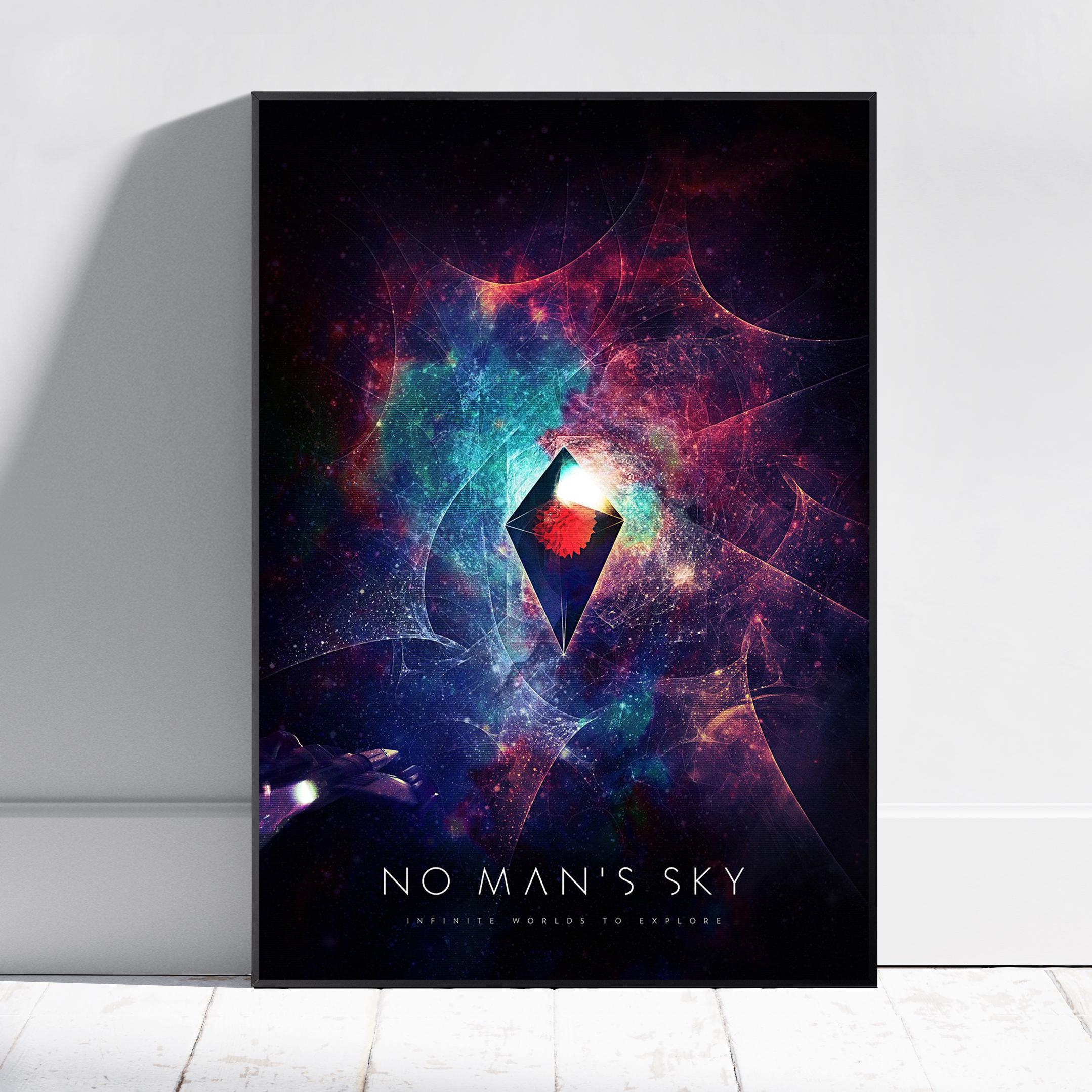 No Man's Sky Poster | the Traveller Wall Art | Gaming Room Decor ...