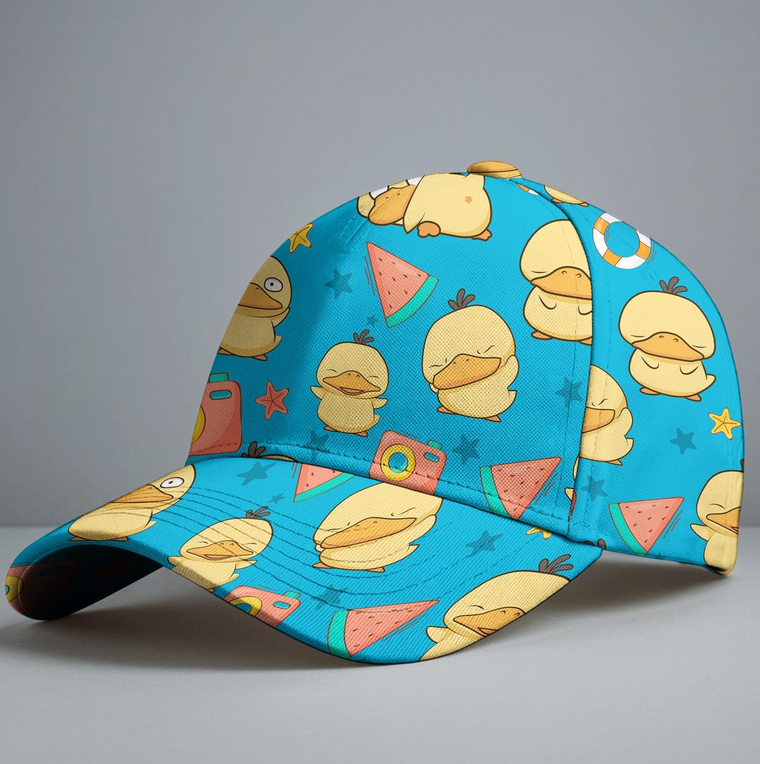 Psyduck Baseball Cap Cute Summer Hat Funny Psyduck Art Unisex ...