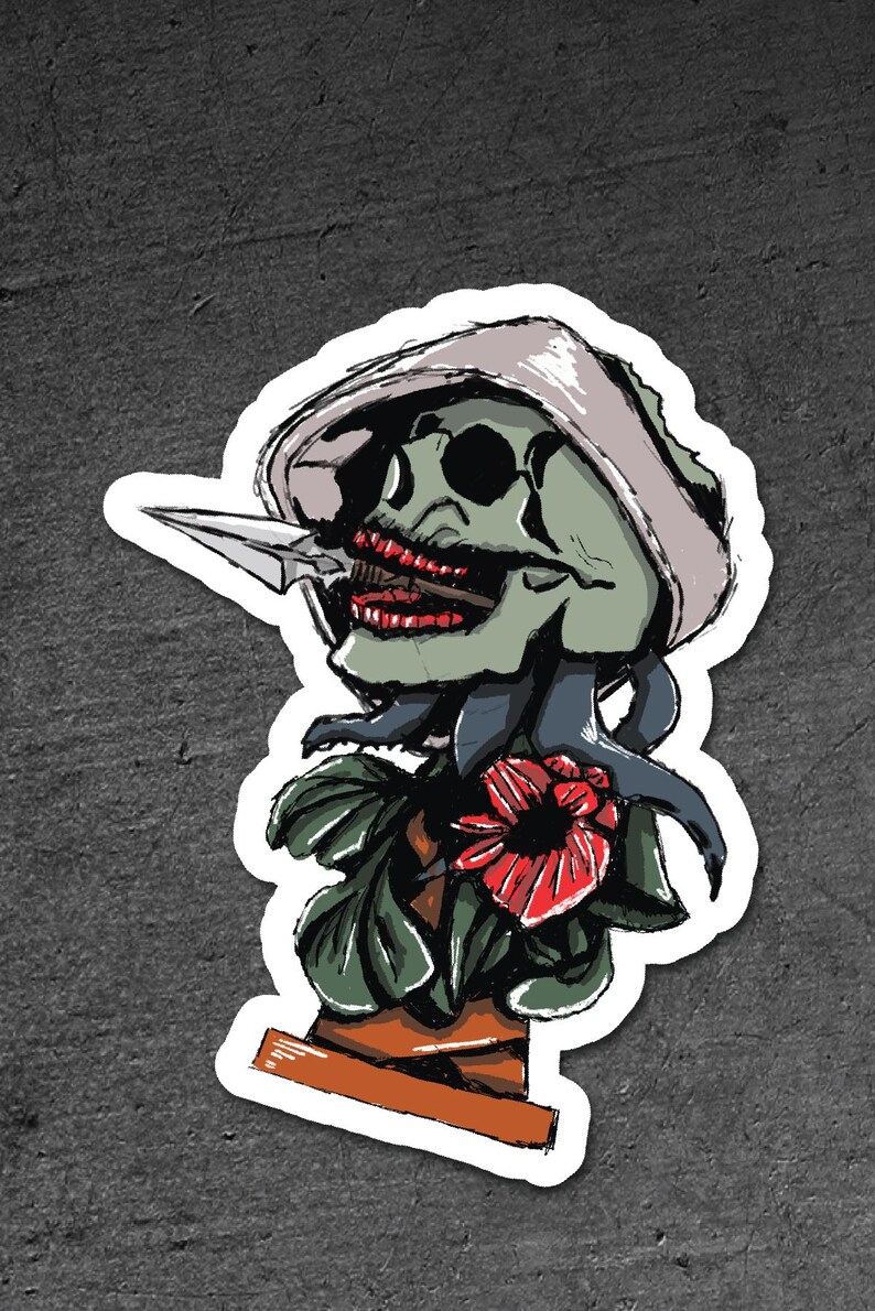 Despair Skull, Dagger Rose Art, Gothic Decal, Grim Reaper, Handmade ...