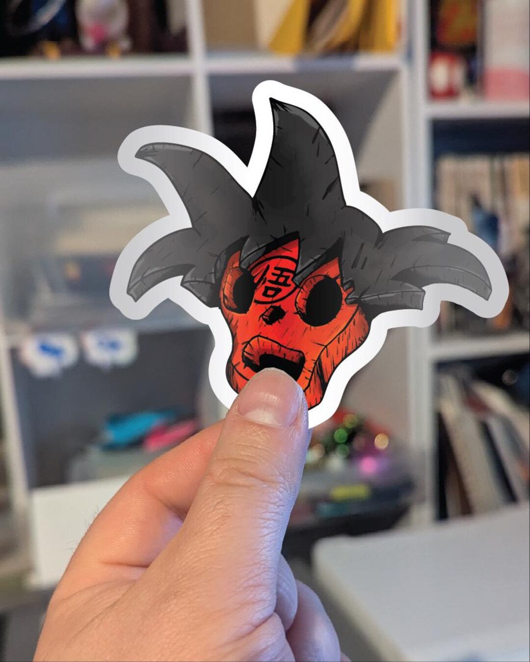 Saiyan Skull Anime Design - Etsy