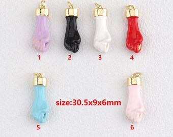 18K Gold Filled Power Fist Charm,solidarity Fist Pendant,hand Charm ...