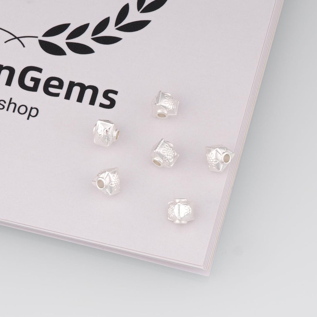 10pcs Silver Triangle Beads,triangle Spacer Bead,diy Jewelry ...