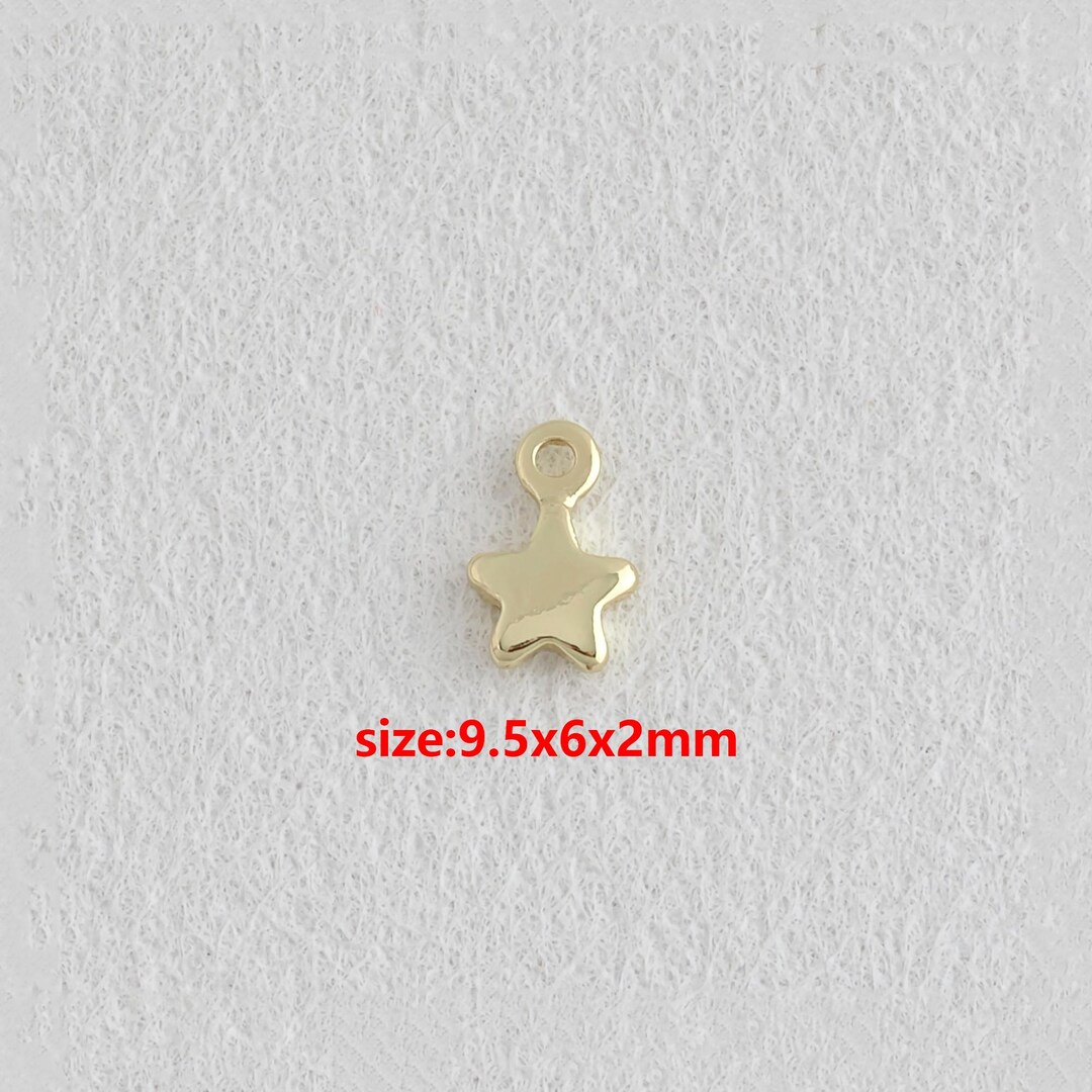 10pcs 18k Gold Filled Star Pendant,celestial Star Chram,diy Jewelry ...