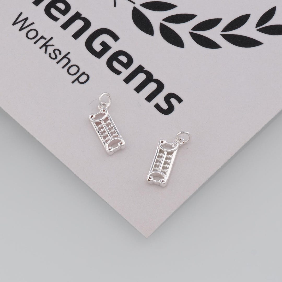 Silver Abacus Pendant,abacus Charm,diy Jewelry Accessories - Etsy