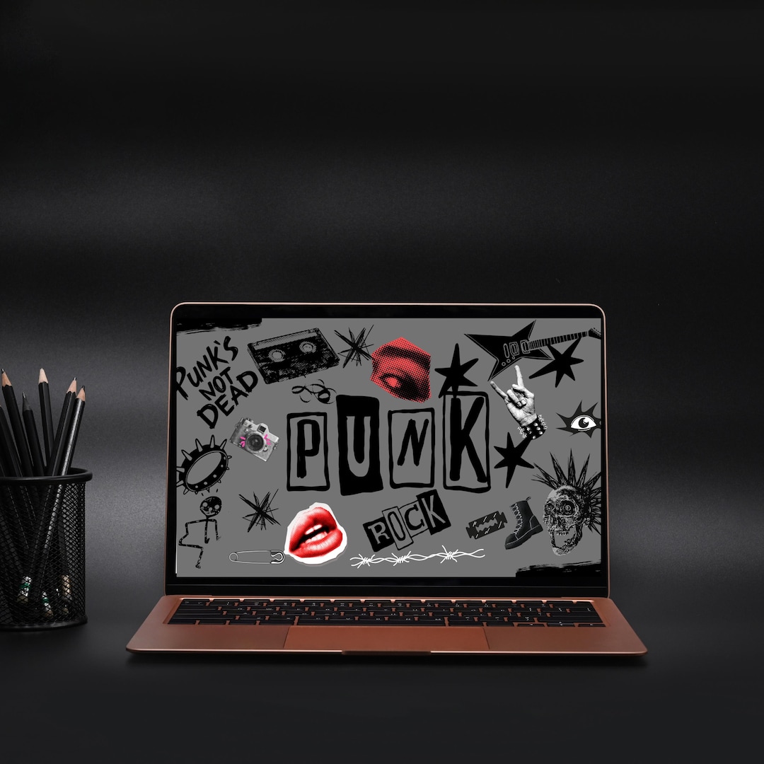 Punk Rock Wallpaper Desktop Background Cassette Tape Music Design ...