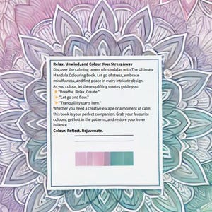 Mandala Colouring Book Printable | 32 Relaxing Pages for Adults ...