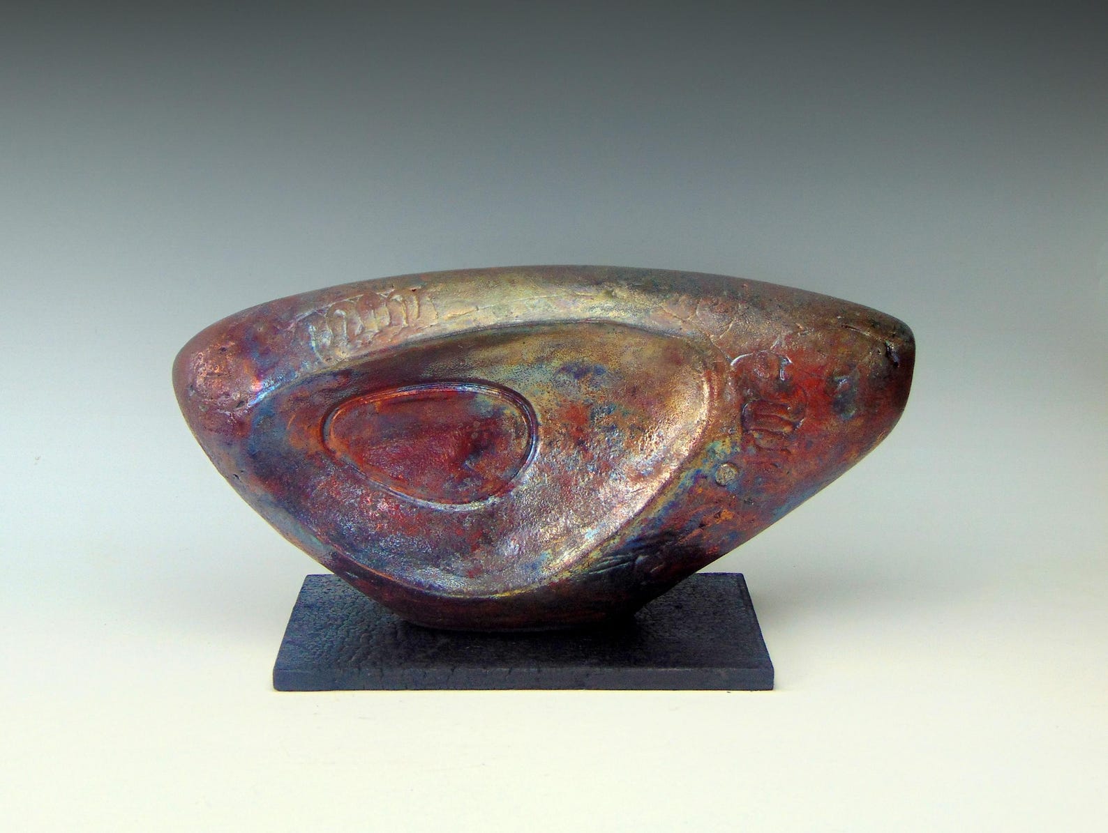 Raku Pod Form on Mounted Base - Etsy
