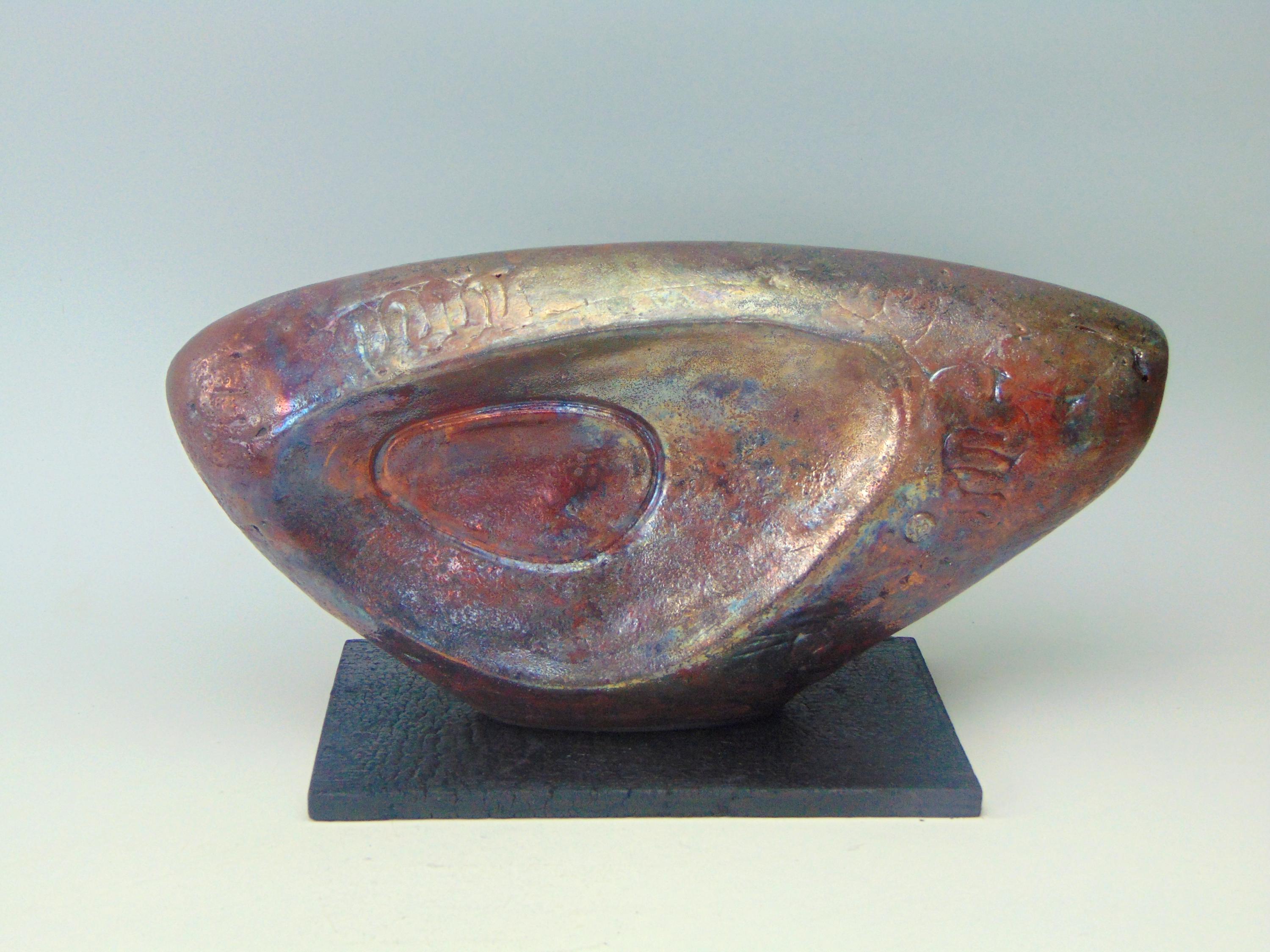 Raku Pod Form on Mounted Base - Etsy