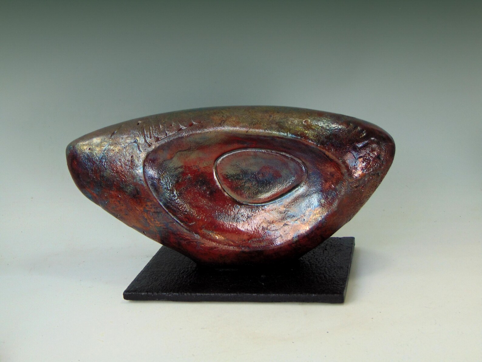 Raku Pod Form on Mounted Base - Etsy