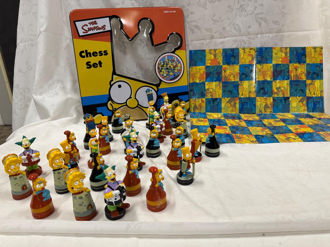 The Simpsons Chess Set - Etsy