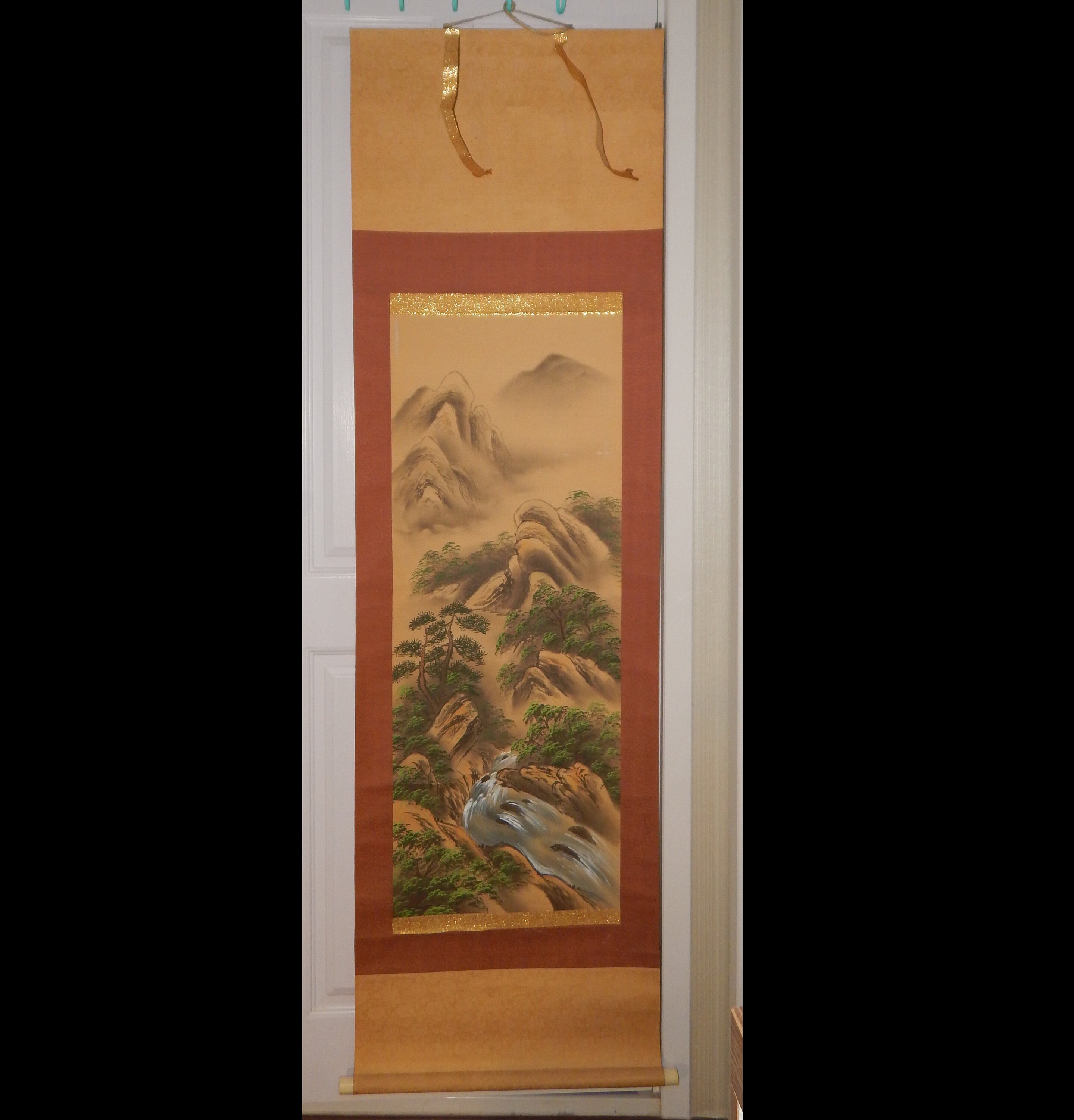 Antique Huge Japanese Scroll Painting Kakemono Kakejiku Scroll | Etsy