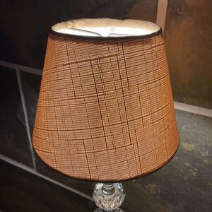 Set 2 of Brown Beige Fabric Vinyl Lamp Shades - Etsy
