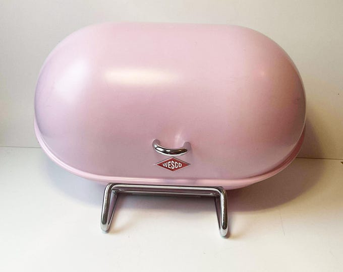 Adorable Pink Wesco Italy Single Breadboy Bread Box Kitchen Decor - Etsy