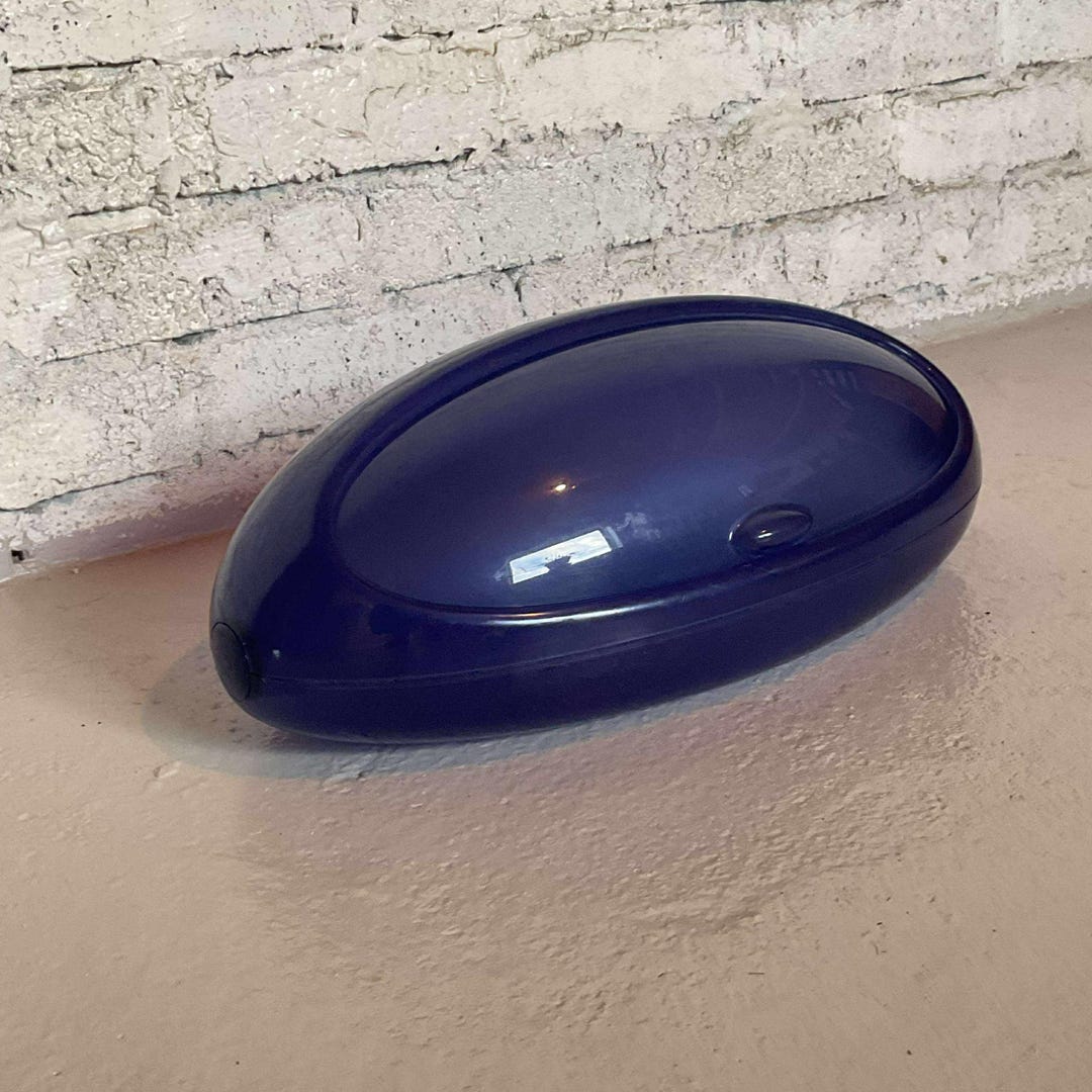 Vintage Alessi Bread Bin: Cobalt Blue Thermoplastic Kitchen Decor - Etsy
