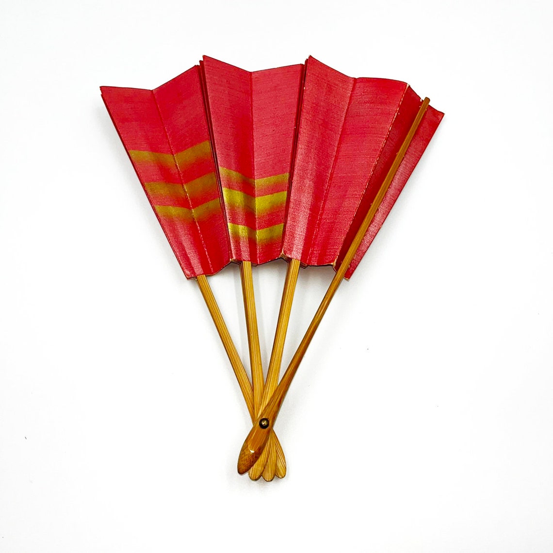 Vintage Shimmer Japanese Paper and Wood Sensu 空 Folding - Etsy