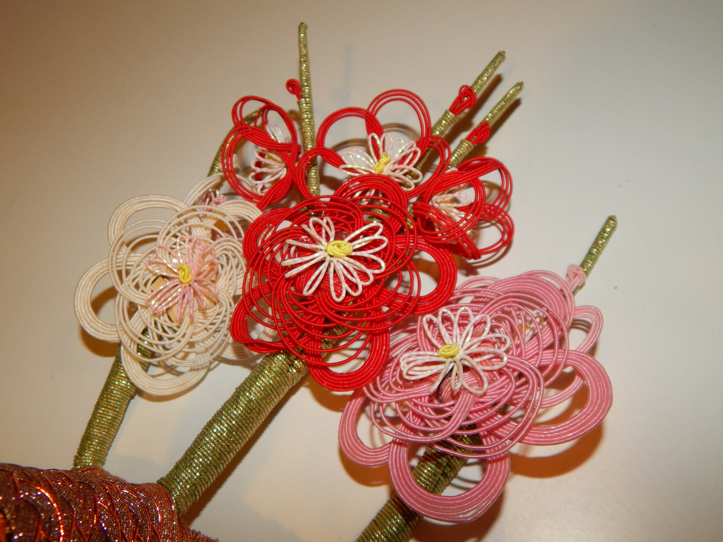 Japanese Traditional Handmade Wire Art Mizuhiki Asian Home | Etsy