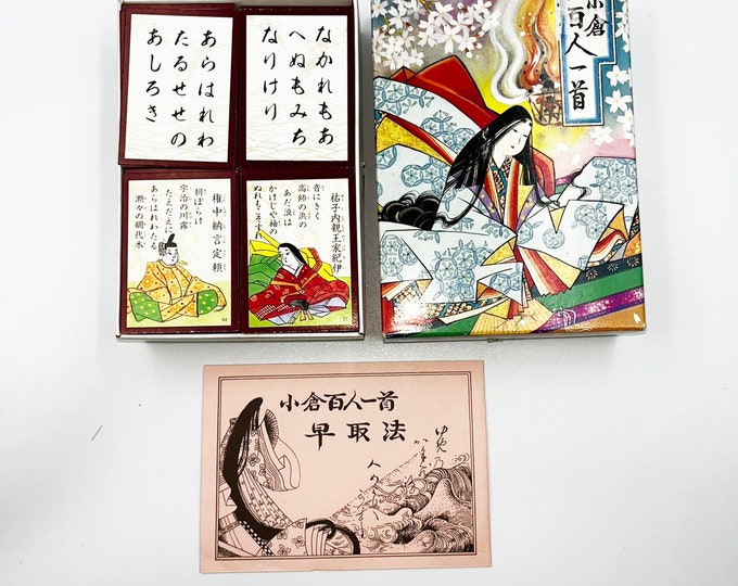Japanese Karuta / Uta Garuta 歌ガルタ Card Game, Like New - Etsy