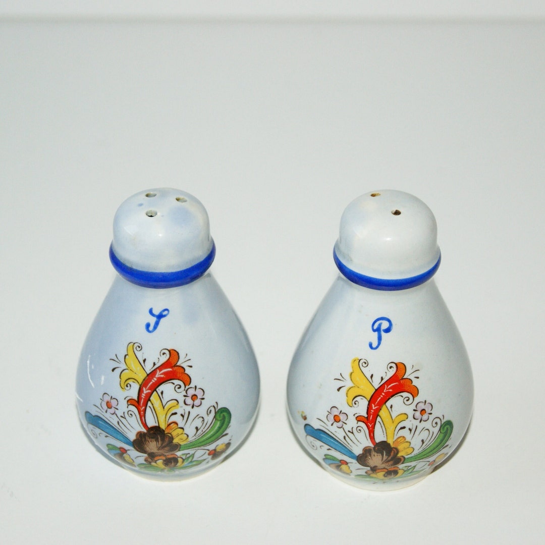 Vintage Porsgrund Norway Ceramic Salt & Pepper Shakers: Nordic ...