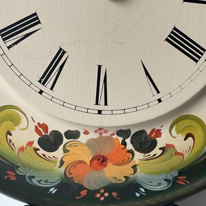 Norwegian Folk Art Hand Painted Rosemaling Wooden Wall Clock 12 Inch - Etsy