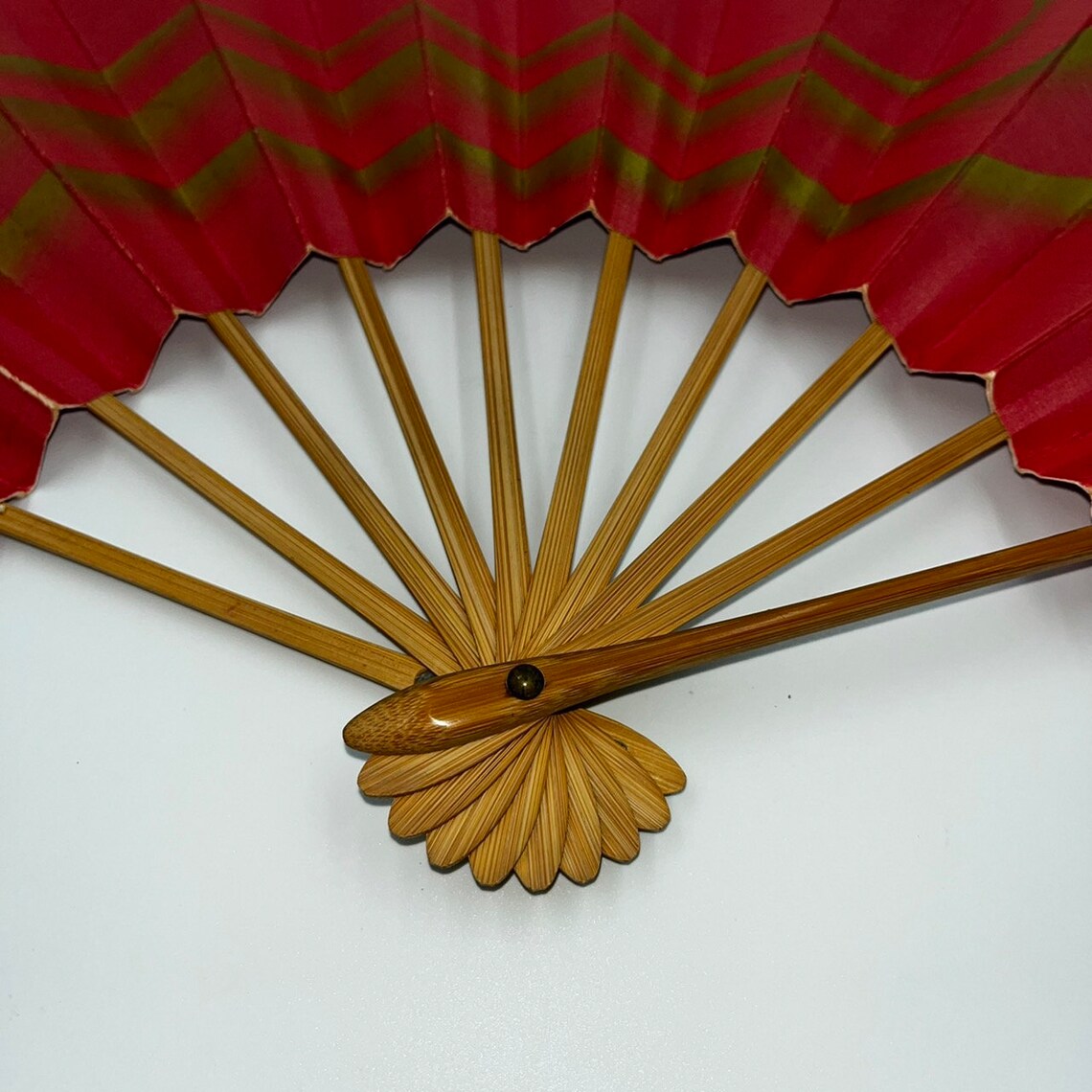 Vintage Shimmer Japanese Paper and Wood Sensu 空 Folding - Etsy