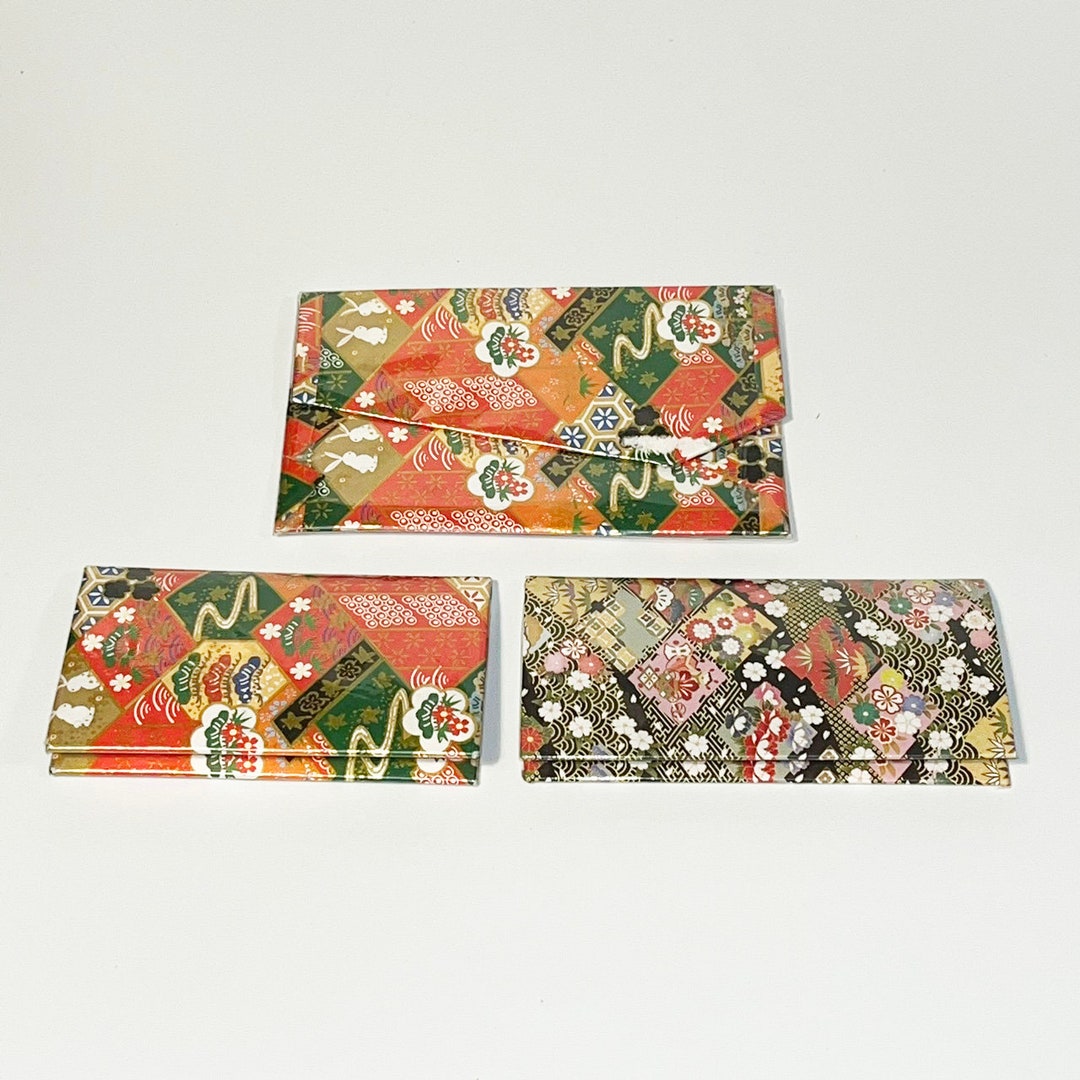 Lot 3 of Japanese Handmade Art Chiyogami Paper Fukusa Basami - Etsy