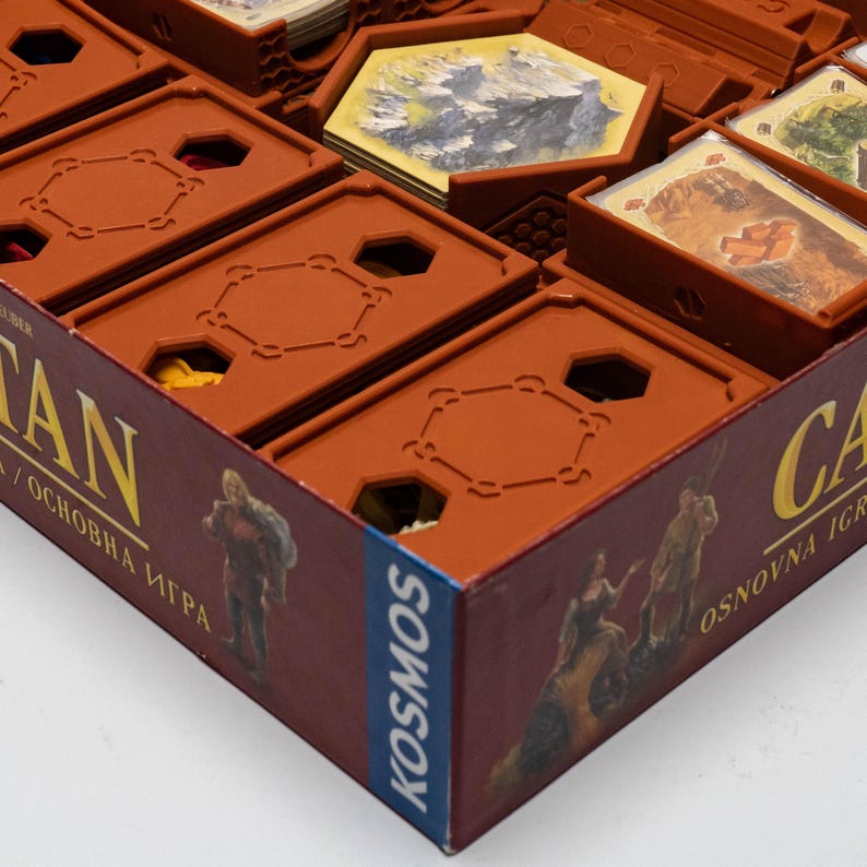 Catan Insert Organizer für Grundspiel + 6 Spieler Erweiterung (STL ...