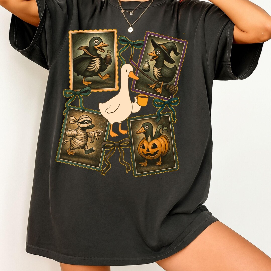 Halloween Goose PNG: Vampire, Witch, Mummy, Pumpkin (digital Download ...