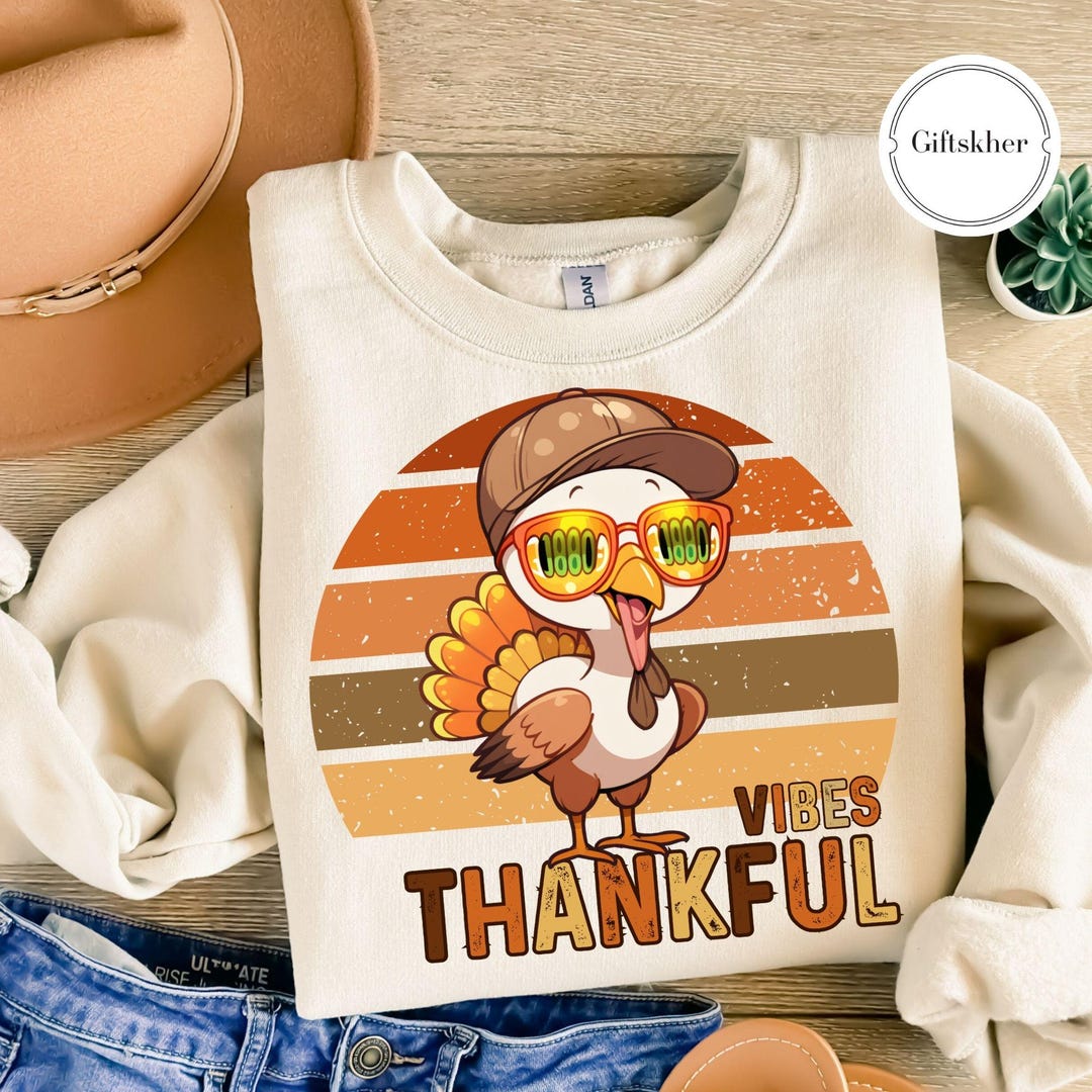 Preppy Thanksgiving Png, Turkey PNG, Thanksgiving Sublimation Png ...