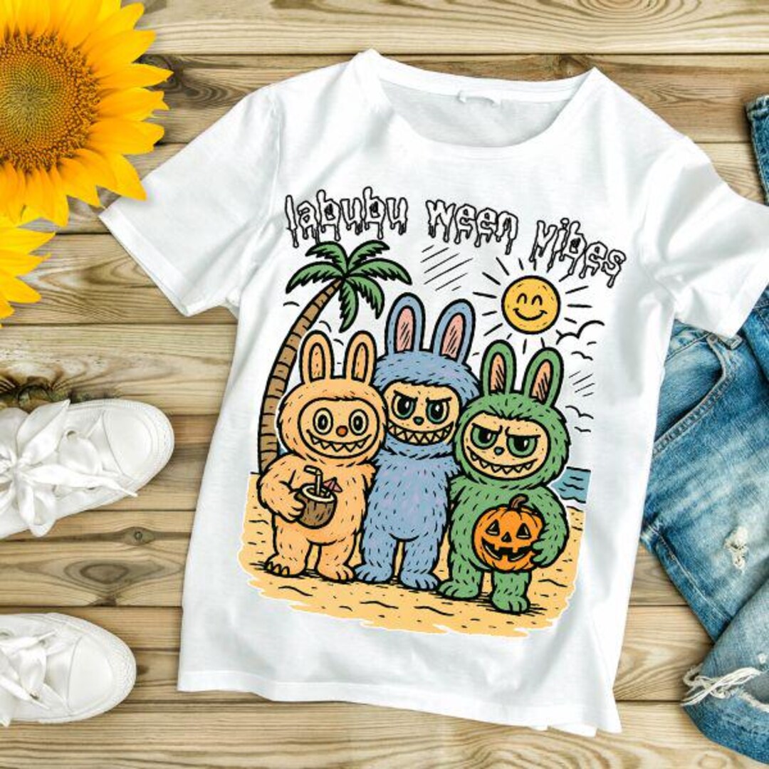 Summerween Labubu Vibes Png, Labubu Clipart, Cute Illustrations, Kawaii ...