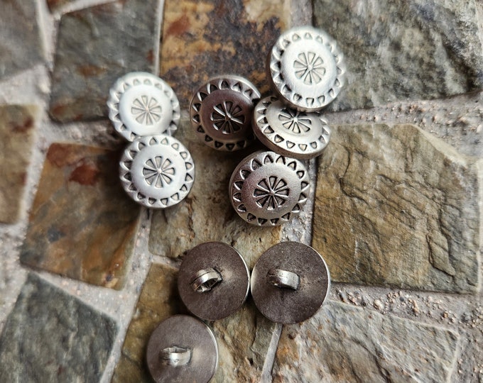 Silver Aztec/mayan Plastic Buttons, Tribal Shield, South American ...
